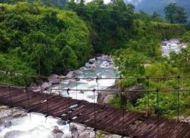 Jogighat Bridge near Nature Lover Homestay Sittong | Scenic Riverside ...